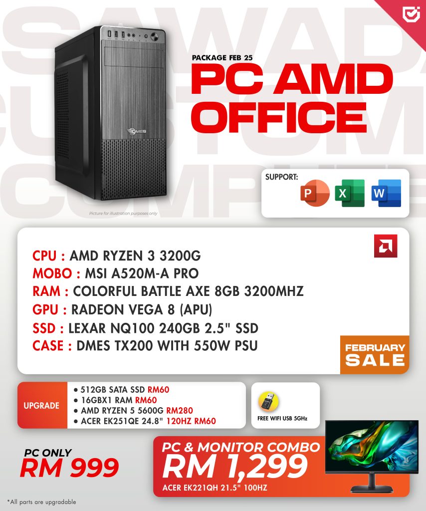 New Arrivals - Trusted MY PC Builder: SawadaTech