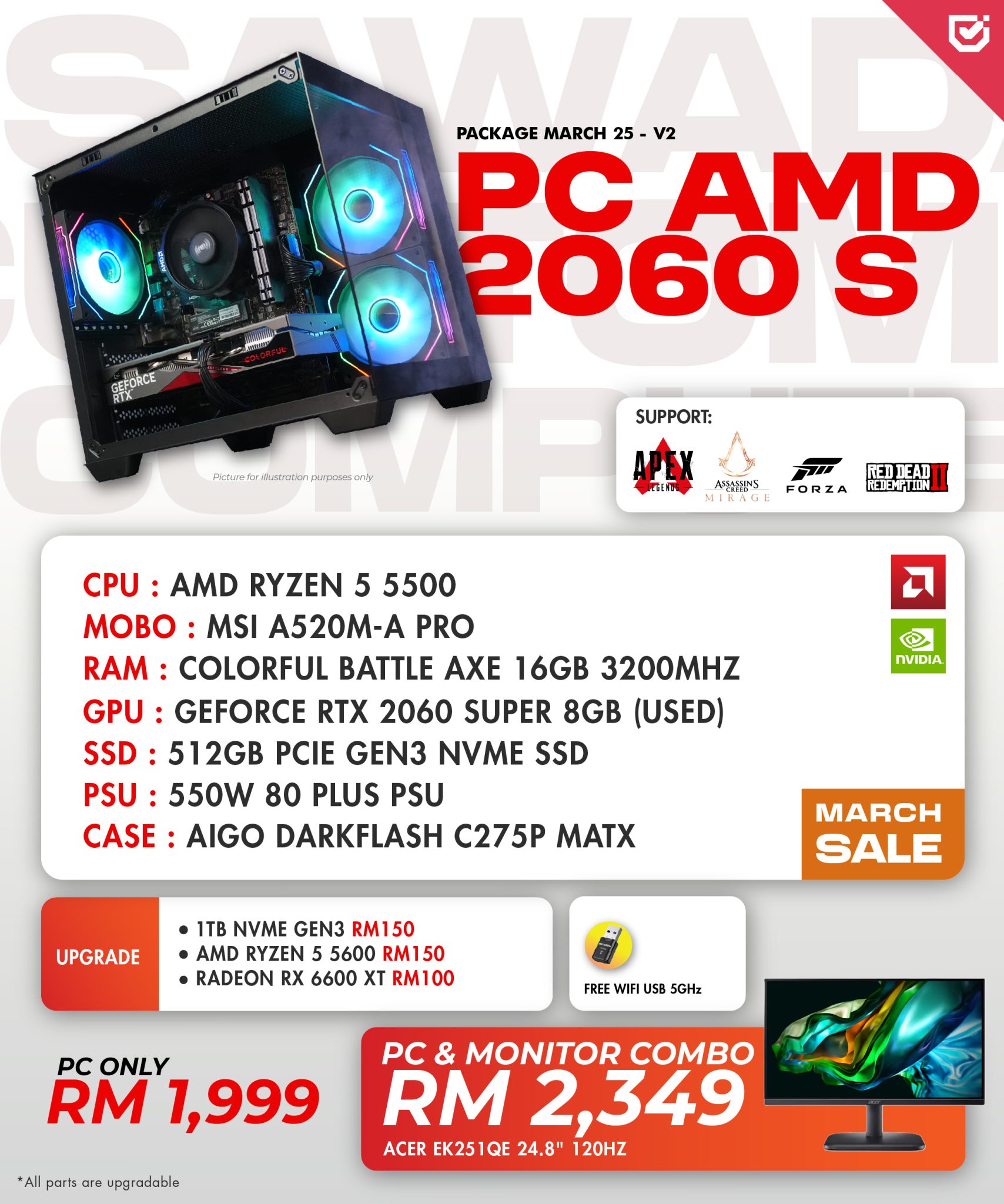 New Arrivals - Trusted MY PC Builder: SawadaTech