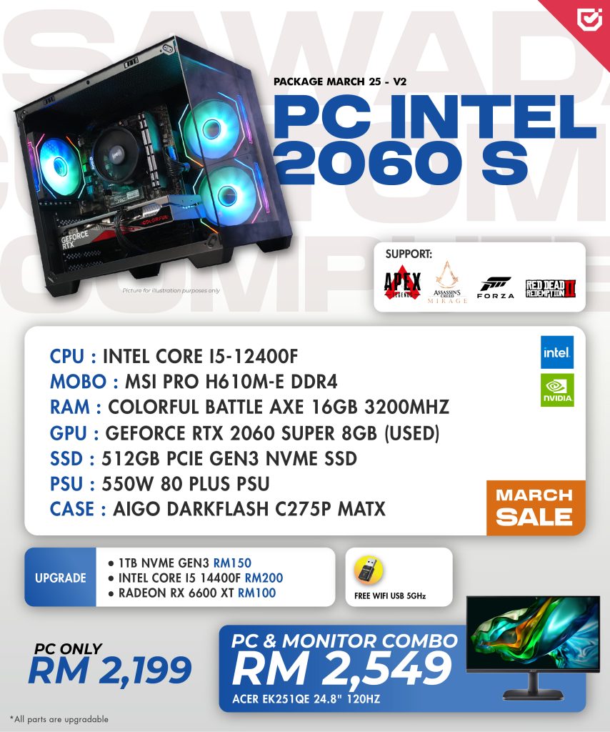 New Arrivals - Trusted MY PC Builder: SawadaTech