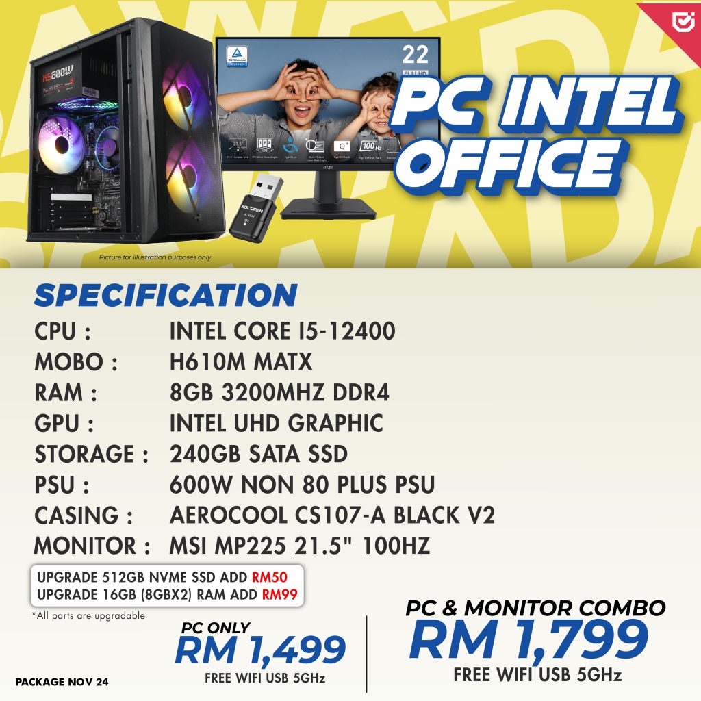 New Arrivals - Trusted MY PC Builder: SawadaTech