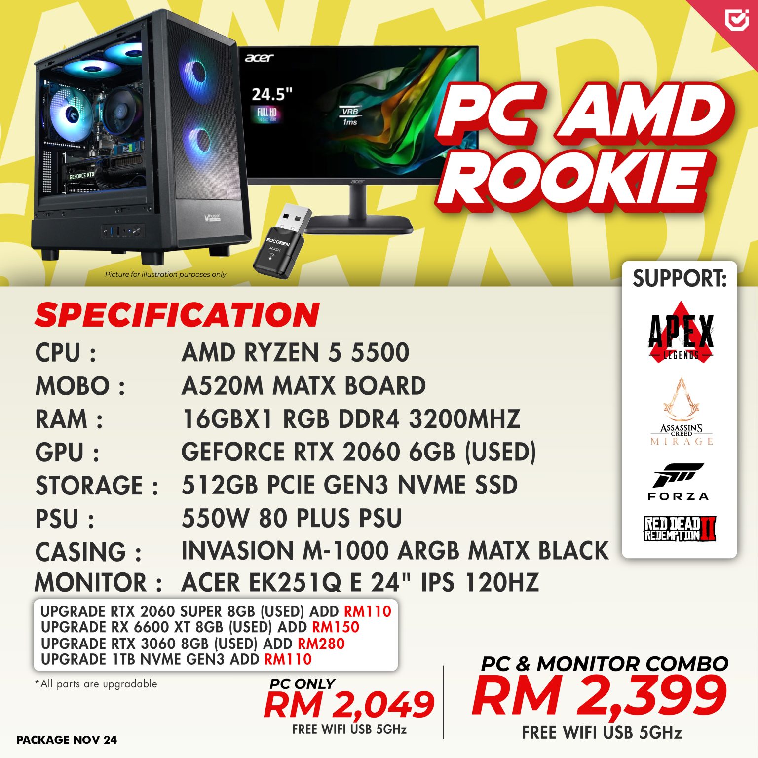 New Arrivals - Trusted MY PC Builder: SawadaTech