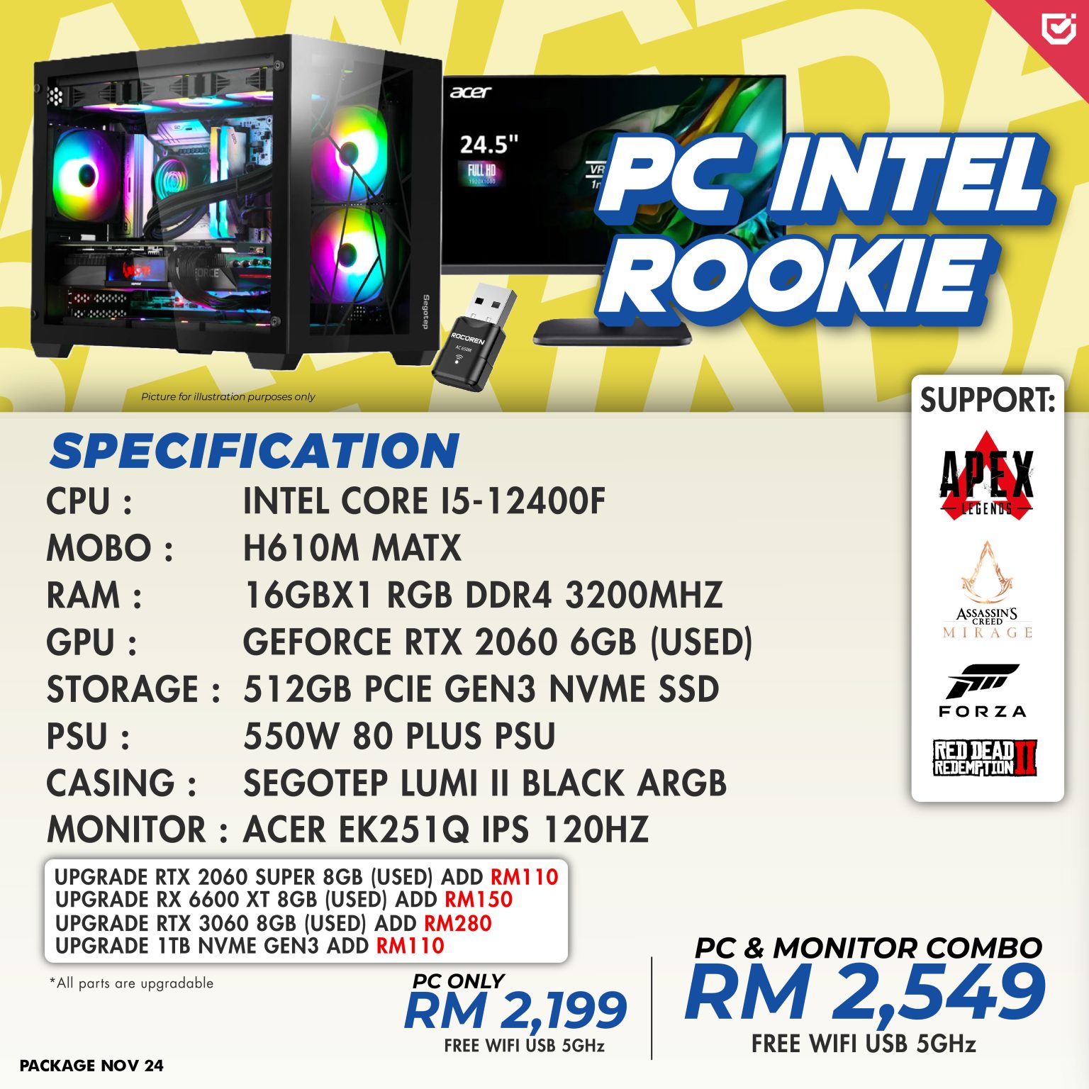 New Arrivals - Trusted MY PC Builder: SawadaTech