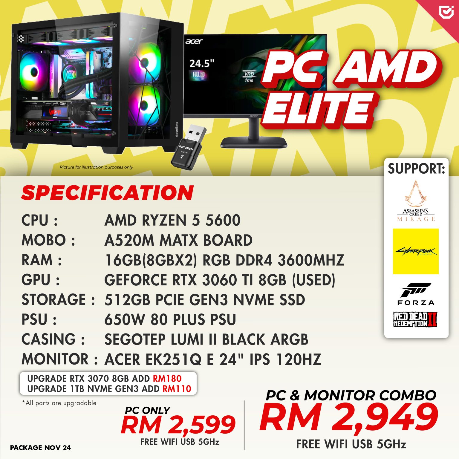 New Arrivals - Trusted MY PC Builder: SawadaTech