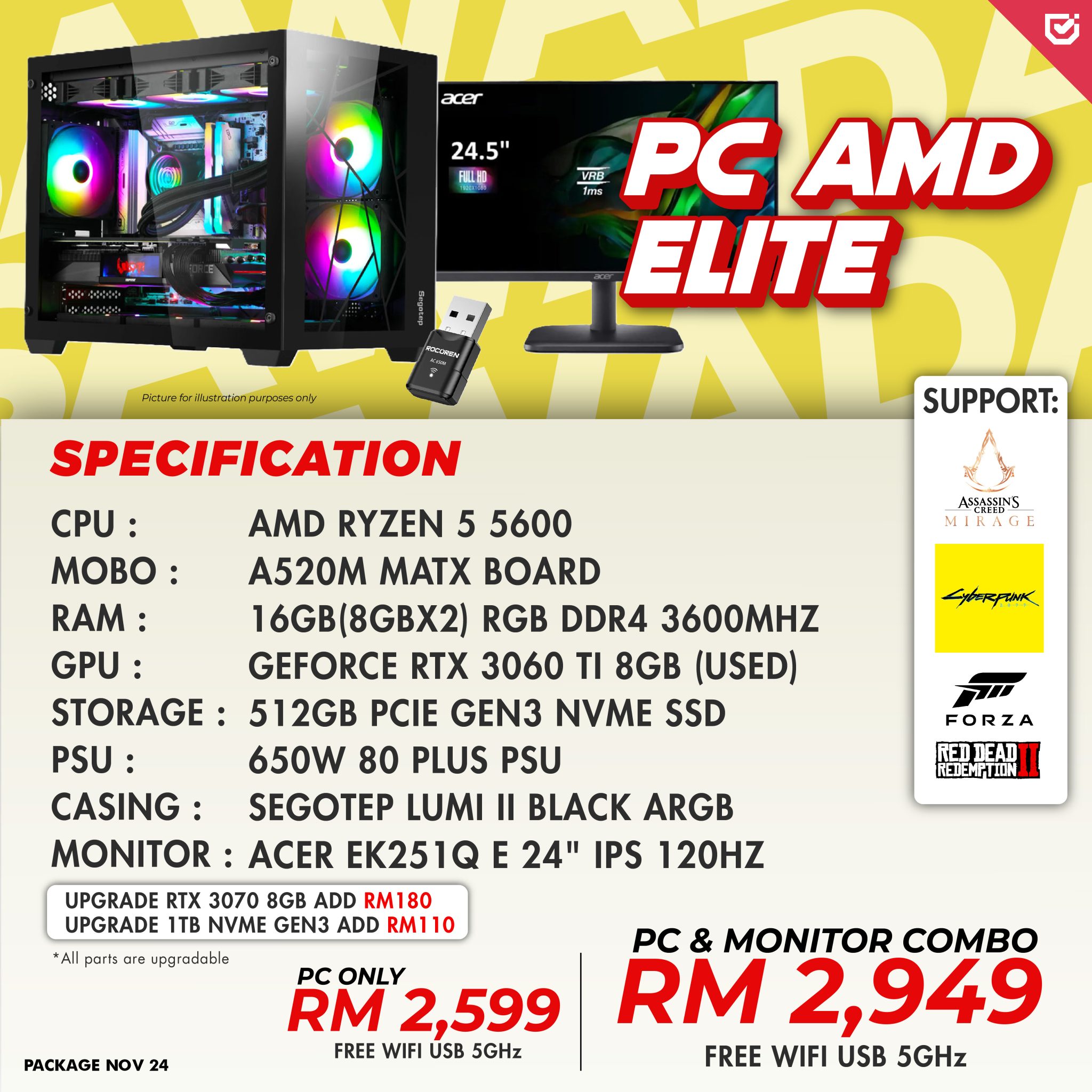 New Arrivals - Trusted MY PC Builder: SawadaTech