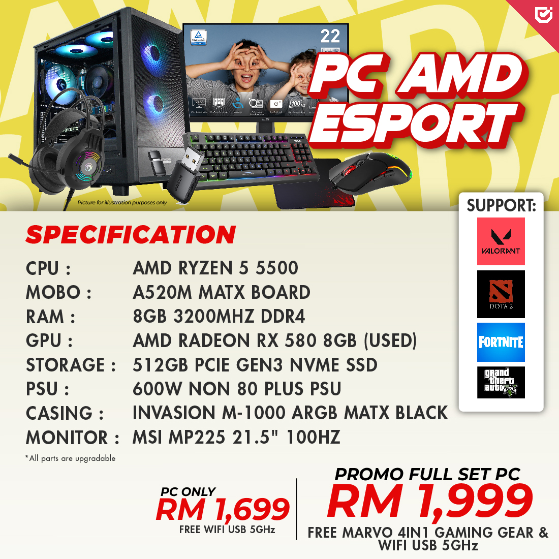 New Arrivals - Trusted MY PC Builder: SawadaTech