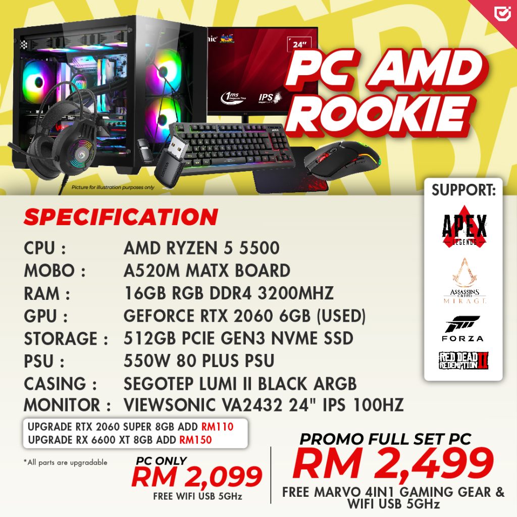 New Arrivals - Trusted MY PC Builder: SawadaTech