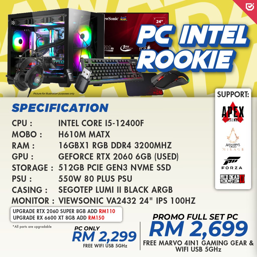 New Arrivals - Trusted MY PC Builder: SawadaTech